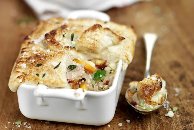 Ocean Spray Recipes - Cranberry, Turkey and Stuffing Pie