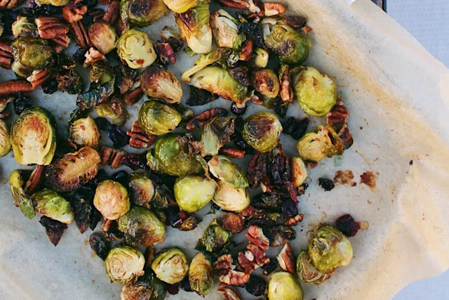 Maple Roasted Brussels Sprouts